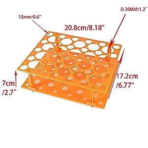 Preamer Plastic Test Tube Rack Holder for 10ML/15ML/50ML Conical Test Tubes