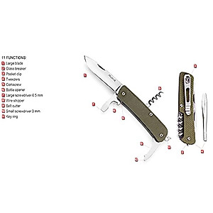 Ruike Multifunctional Knive, Green, G10 (M21-G)