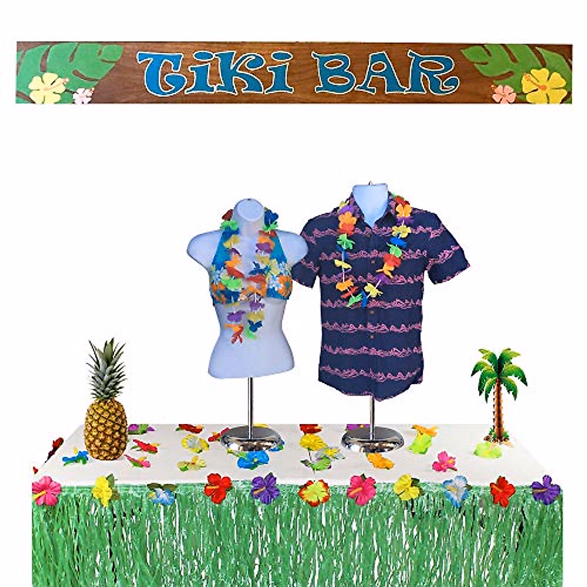 4-Pack Male Mannequin Torso, Dress Form Hollow Back Body Tshirt Display, w/Stand for Counter by EZ-Mannequins for Craft Shows, Photos or Design, Easy to Assemble and Store, S-M Clothing Sizes, White.