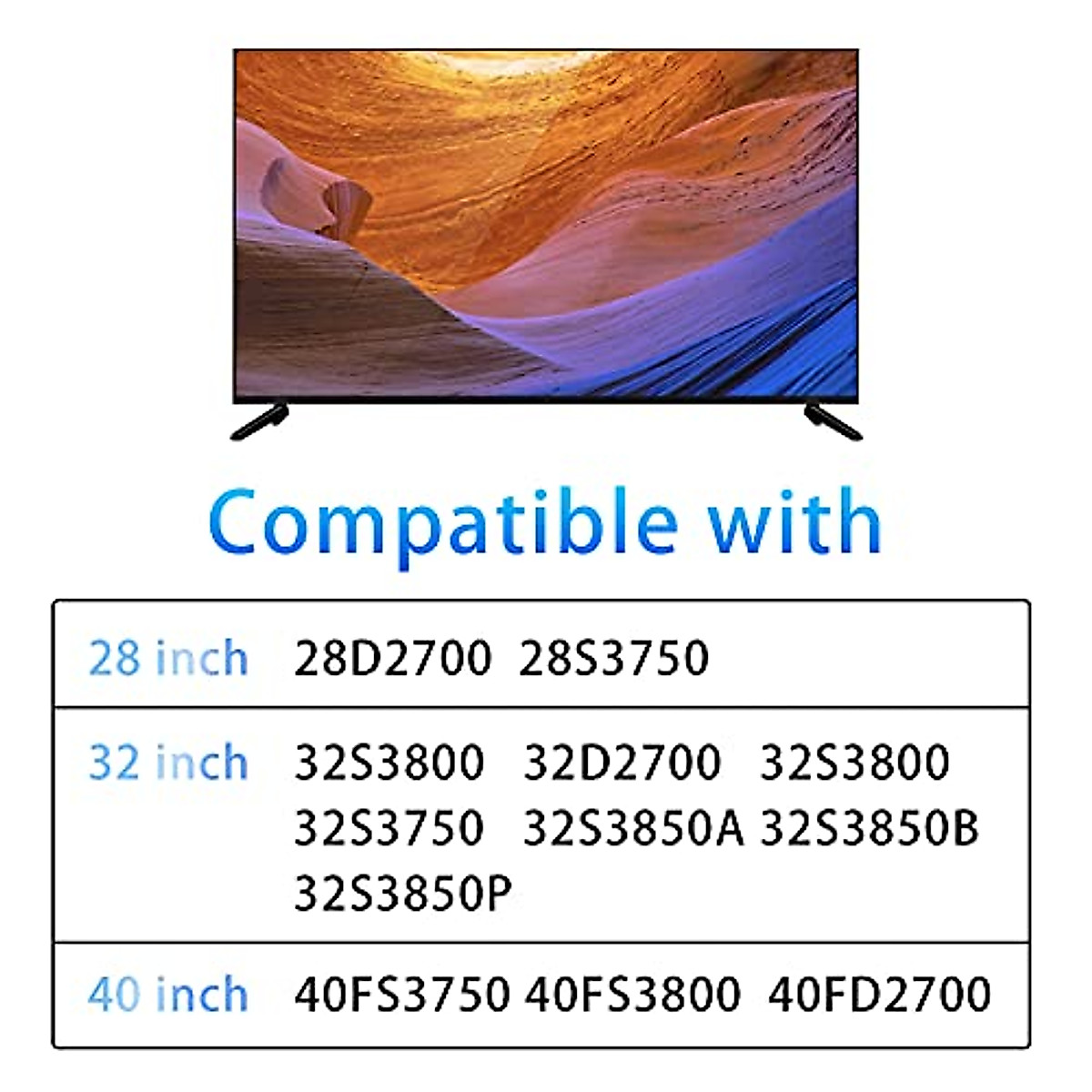 TV Stand Base for TCL TV LED FHD Roku Smart TV, Universal Base Stand for TCL 28 inch TV, for TCL 32 inch TV, for TCL 40 inch TV with Screws, Easy to Install (Black)