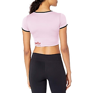 Reebok Workout Ready Meet You There Bralette Tee, Pixel Pink, 4X26W