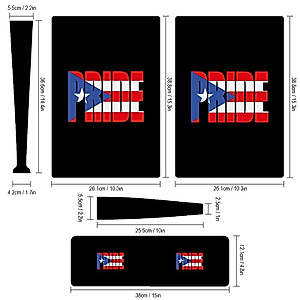 Puerto Rico Rican Flag Country Pride 3pcs Whole Body Decal Cover Sticker for PS5 Digital Edition for PS5 Console and Controller