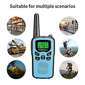 Walkie Talkies, Kalisnhon Walkie Talkies for Adults with Flashlight, walkie Talkie Long Range FRS 22 Channels VOX LCD Display Two Way radios for Cycling Camping Hiking(4 Colors Pack)