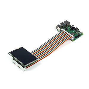 UCTRONICS Male to Female GPIO Ribbon Cable 40pin 8inch Breadboard Jumper Wires for Connection Raspberry Pi 5 3 2 Model B B+ w/ 3.5/5 inch TFT Touch Screen LCD Display