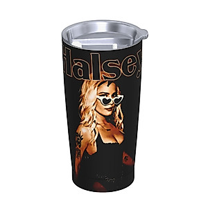 HIKTIEK Halseys Stainless Steel Insulated Car Sippy Cup With Lid Travel Mug for Cold Hot 20 oz