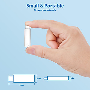 ACAGET USB-C to Pencil Adapter Compatible with Apple Pencil 1st Generation USB C Male to Lightning Female Pencil Charging Adapter Type C Bluetooth Pair Connector for Apple Pencil 1st and iPad 10th Gen