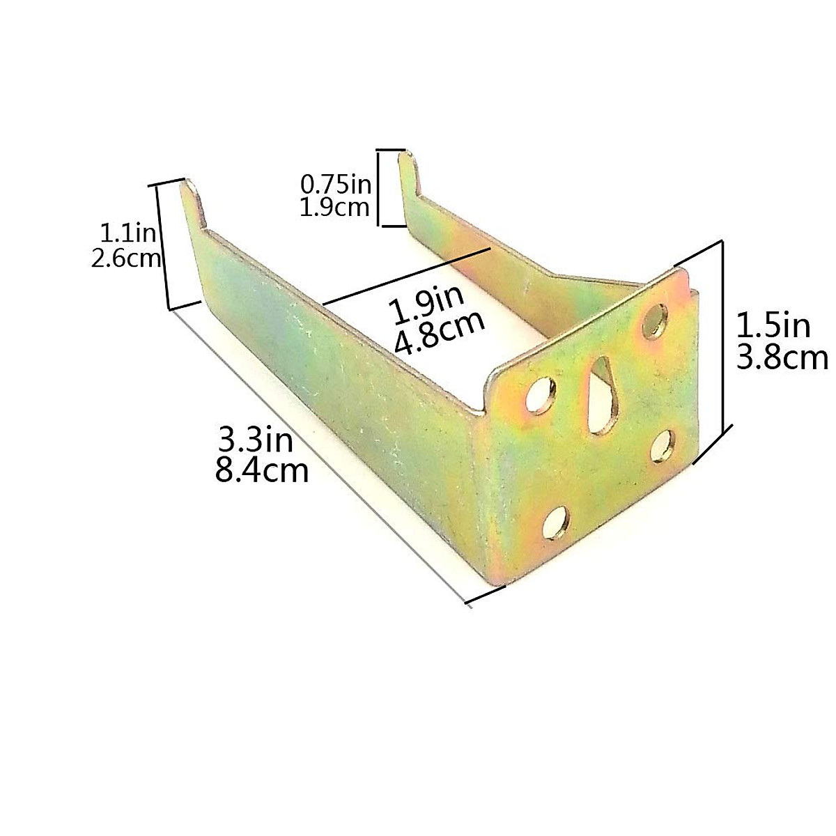 Fire Extinguisher Bracket - (Lot of 2) Fork Style, Wall Hook, Mount, Hanger for 5 to 13lb. Extinguishers with Valve Body Slots