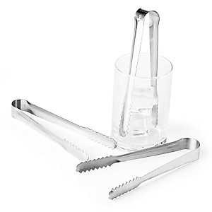 SRIVILIZE888 Mini Appetizer Tongs, Set of 3, Metal Serving Ice Sugar Dessert Stainless Steel Tiny Tong Kitchen Utensils