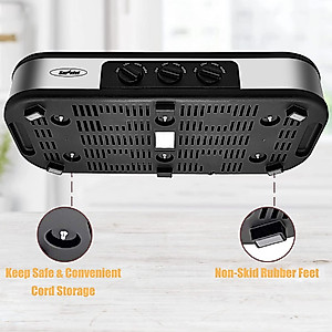 24 Quart Turkey Roaster Oven with Removable Pan and Rack & Triple Slow Cooker Food Warmer