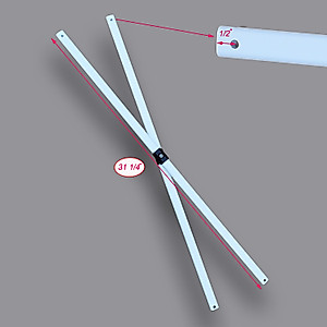 OZARK TRAIL Slant Leg 9' x 9' and 10' X 10' Canopy Middle Truss Bar 31 1/4" Replacement Parts