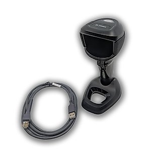Zebra DS9908 Omni-Directional Presentation Barcode Scanner (2D, 1D, QR Code, Postal and Mobile Phones Barcode), with 7-Foot USB Cable (Renewed)