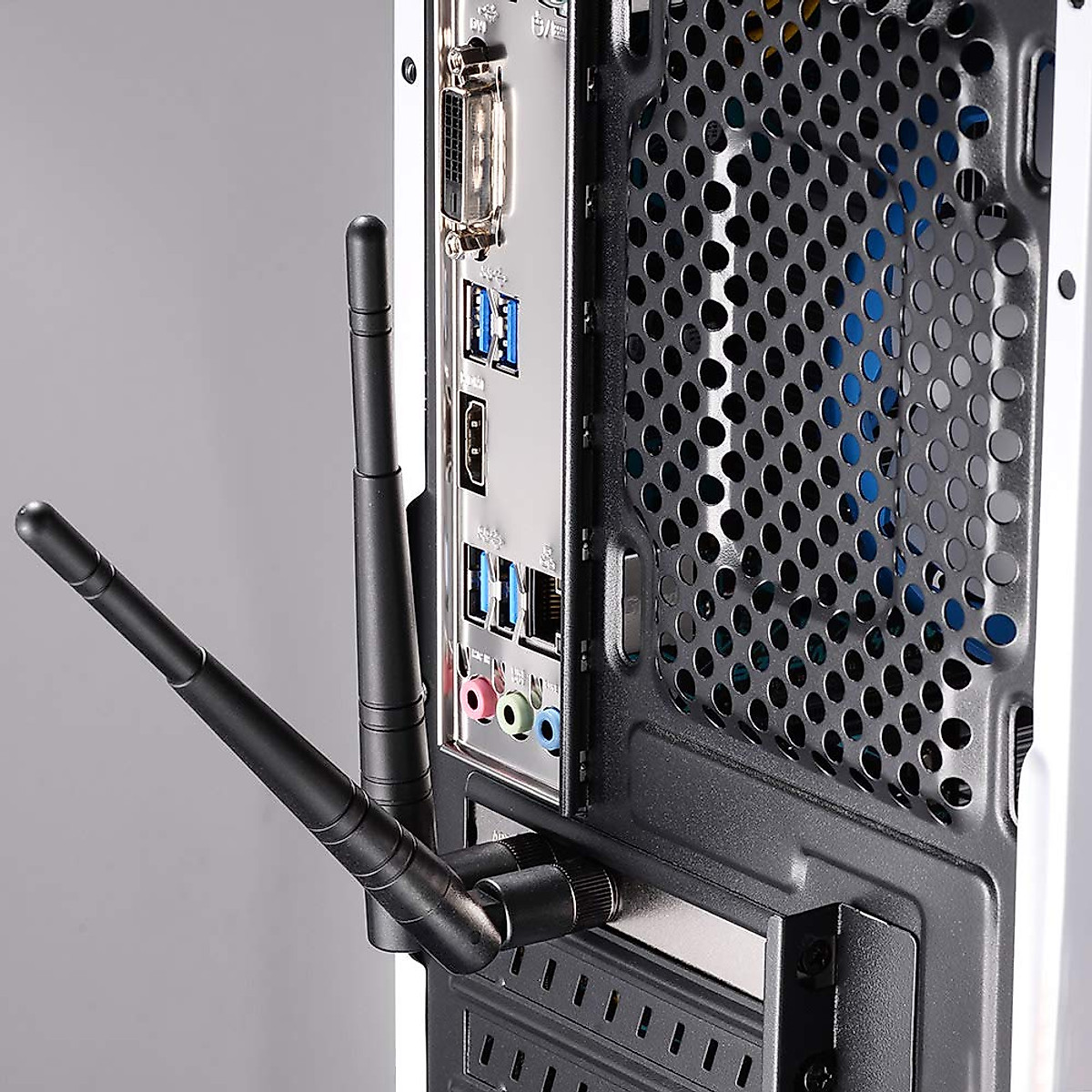 Eightwood 2.4GHz WiFi Antenna 5dBi RP-SMA Antenna 2pcs for WiFi Router PCI PCIe Network Card Wireless Range Extender