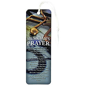 Musician's Prayer Cardstock Tassel Bookmark Pack of 12