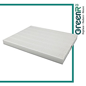 GreenR3 Air Purifier True HEPA Air Filter + 4 Replacement Carbon Filters for Winix 115115 fits 5300 6300 5300-2 6300-2 P300 C535 5000b 5000 5500 9000 Plasma Wave WAC5300 WAC5500 WAC6300 and more