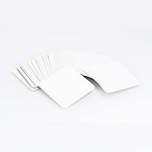 Disposable Square Coasters | White | 4 Inches | Heavyweight Cardboard (100)