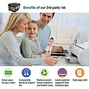 Cartlee 4 Compatible Ink Cartridges Replacement for LC3033 XXL High Yield for Brother MFC-J995DW XL MFC-J805DW MFC-J815DW MFC LC 3033XXL Printer 1 Black, 1 Cyan, 1 Magenta, 1 Yellow