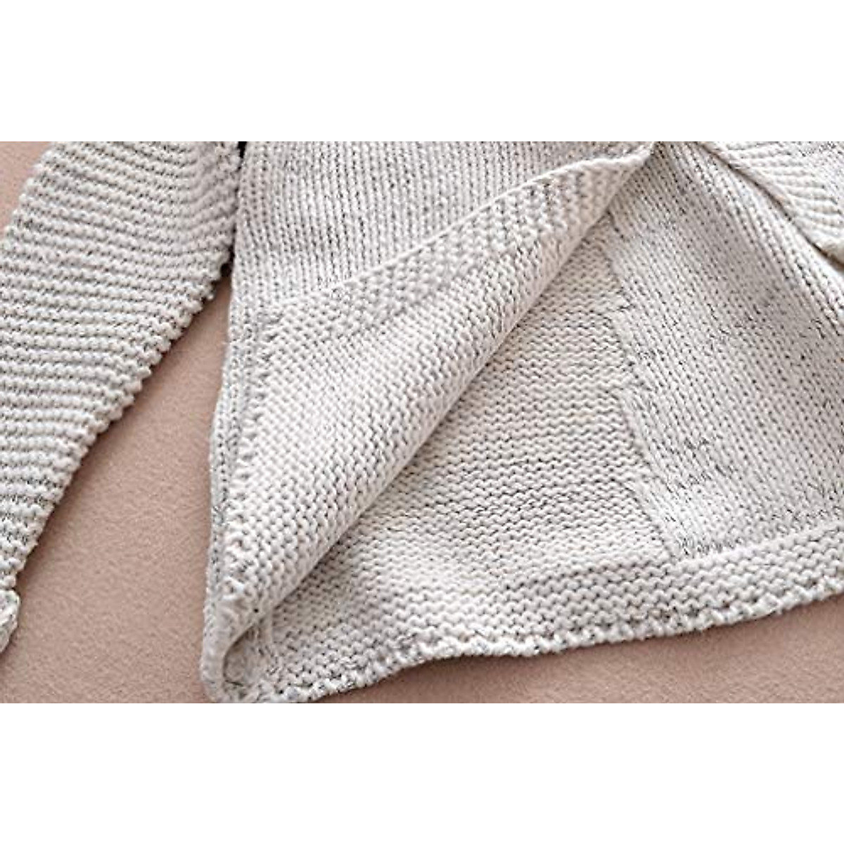 Baby Little Girls Cute Autumn Winter Button Knitted Sweater Cardigan Warm Thick Coat Jacket Clothes (Gray, 5T(4-5Years))