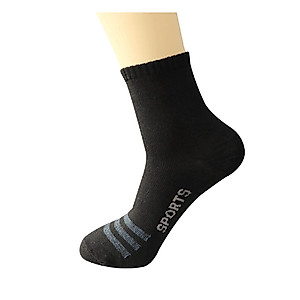 LOTUS Women Quarter Crew Cotton Heel Athletic Running Cushion Breathable Moisture Control Mesh Ventilating Comfort Fit Everyday Socks (3 Pairs)