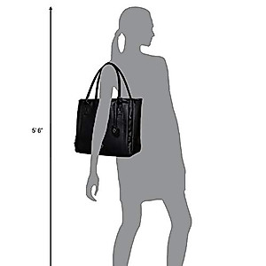 Allen Company Girls with Guns 'Casual Cosmic' Concealed Carry Purse w/Large Insulated Thermal Pocket, PU Leather, Black