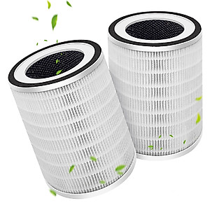 2 Pack True HEPA KILO Filter For Afloia KILO, KILOPLUS, KILOPRO, MIRO, MIRO PRO and MORENTO MR-Kilo, Kalo Air Purifier, 360° 3-Stage Filtration