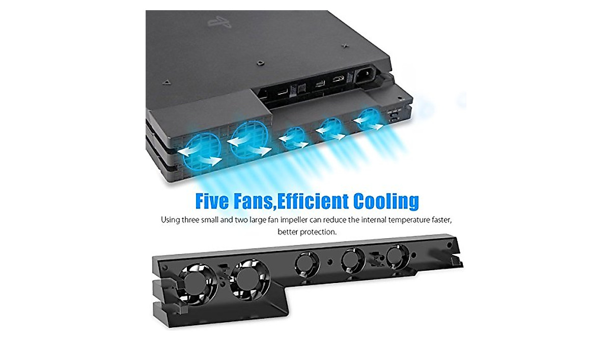 ElecGear Cooling Fan & USB Hub for PS4 Pro - Stay Cool