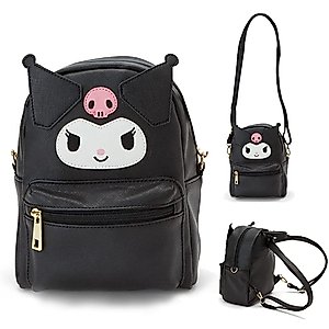 Kawaii Backpack for Girls Anime Mini Backpack Black Cute PU Bag Shoulder Bag For Girl Cosplay