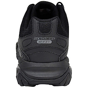 Skechers Men's After Burn Memory Fit - Strike Off Lace-Up Sneaker, Black/Black 13 XW US