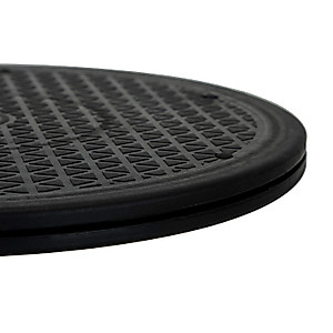 Lawei 2 Pack 12 inch Heavy Duty Rotating Swivel Stand with Steel Ball Bearings - Lazy Susan Turntable for Flat Panel Monitors, TV's, Potted Plants, Stereo Speakers