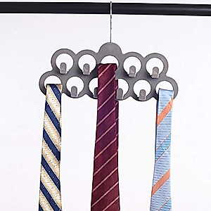 JIANWEI 2pcs Clothes Hanger, Non Slip Closet Scarf Rack, 11 Holes Velvet Swivel Hook, Space Saving Coat Hanger Suit Hangers for Men/Women/Adult(Black)