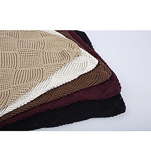 Women's Shoulder Handbags Y2K Fairy Grunge Crochet Tote Bag Aesthetic Hippie Shopping Bag Indie Purse Accessories (Black)