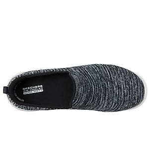 Skechers Women's GO Walk Joy-Everly Sneaker, Black/Gray, 8.5