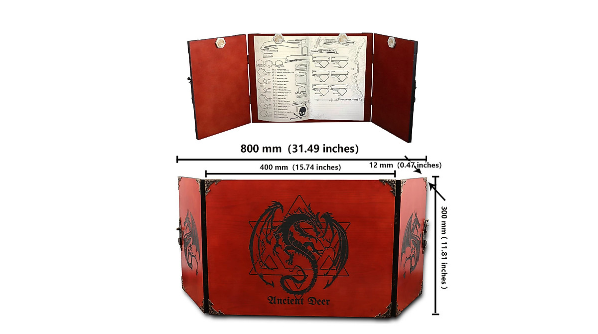Stylish DM Screen for Dungeons & Dragons Enthusiasts