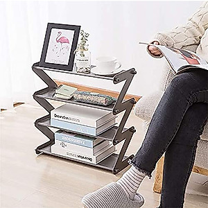llibnn 2 Pack Shoe Storage Rack Non Woven Stainless Steel Foldable Save Space Multi Layer Assembled Shoe Holder