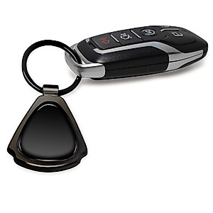 iPick Image for Ford Focus ST Black Dome Dark Gunmetal Metal Teardrop Premium Key Chain Keychain, Official Licensed