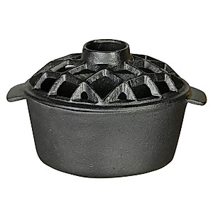 US Stove Company LS-02 Lattice Steamer, Black