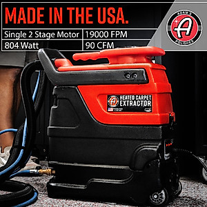 Adam's Polishes Heated Carpet Extractor - Powerful 200 Degree Spot and Upholstery Cleaner, Clear Head Hand Tool, 15 Foot Hose, Easy Dirt and Spot Removal for Vehicles