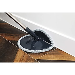 Grand Automatic Lifting Dry and Wet Spin mop and Bucket Gray