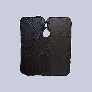 Betty Dain Hair Funnel and Jumbo Shampoo Cape - Use for Upright Position Washing/Shampooing, Waterproof, Stain Resistant Vinyl, Touch-and-Close Fastener, Soft, Nylon Neckband