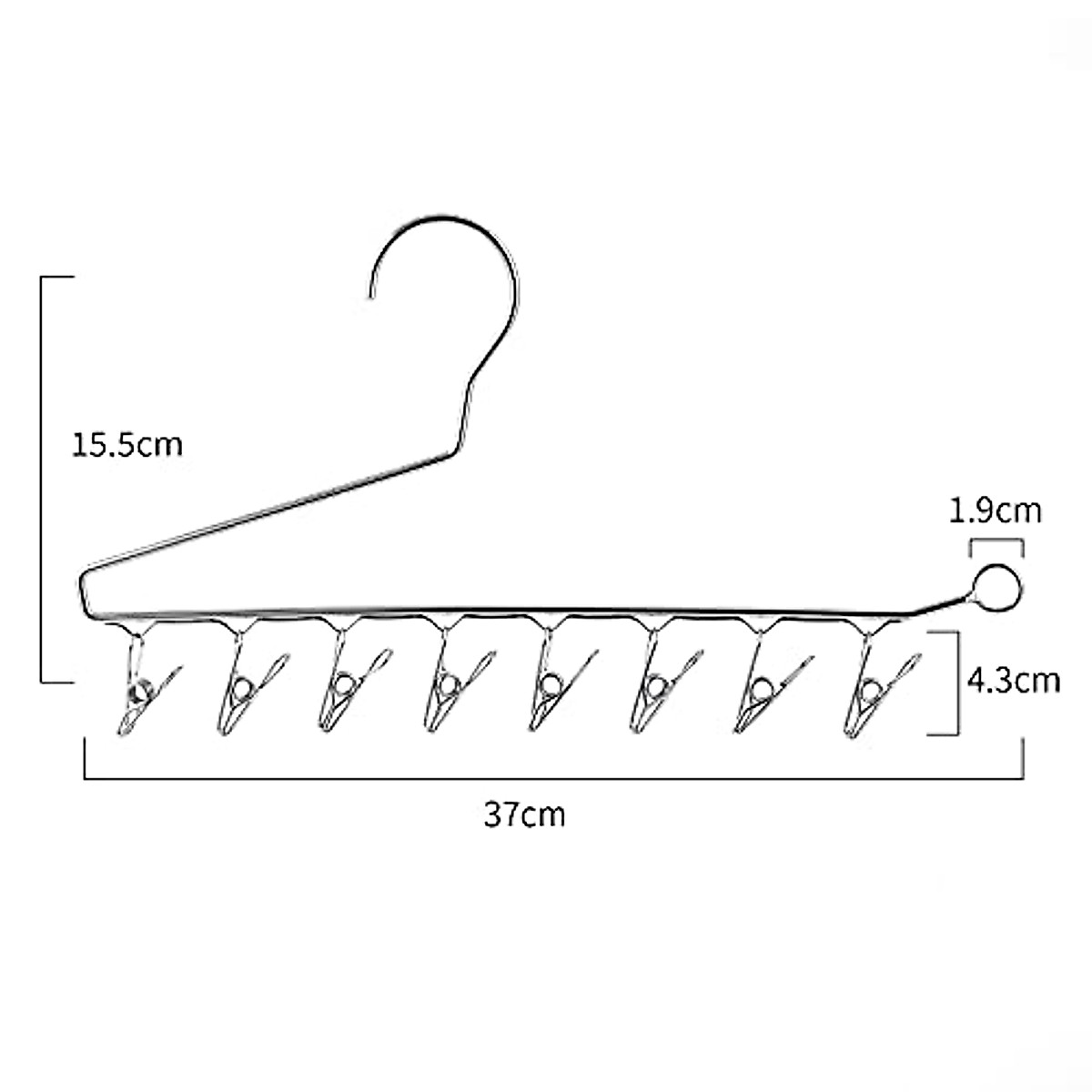 Blanket Hanger Pants Hangers Non Slip Hangers Heavy Duty Stainless Steel Hanger, Non-Slip Finishing Hanger for Quilts, Bedding, Towels, Pants, tablecloths, Carpets (Pack of 8)