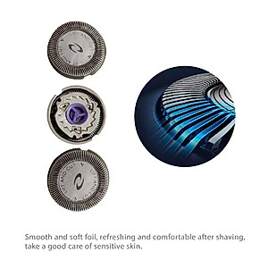 HQ56 Replacement Shaver Head compatible with Norelco HQ56/52 Reflex Plus and Micro Action Electric Razor Replacement Heads Compatible with Norelco 6613X, 6843XL, 6853XL, 6863XL, 6940LC, 31DB, 40DB