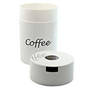 Tightpac America, Inc. CFV2-SWWC The Ultimate Vacuum Sealed Coffee Container, White Logo