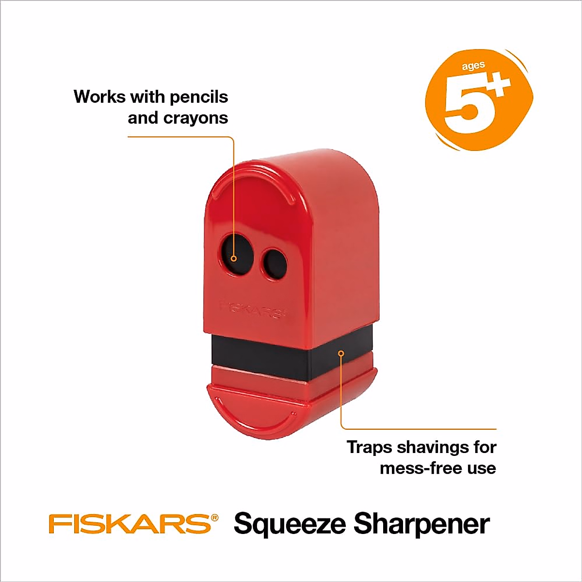 Fiskars Squeeze Sharpener, Assorted Colors