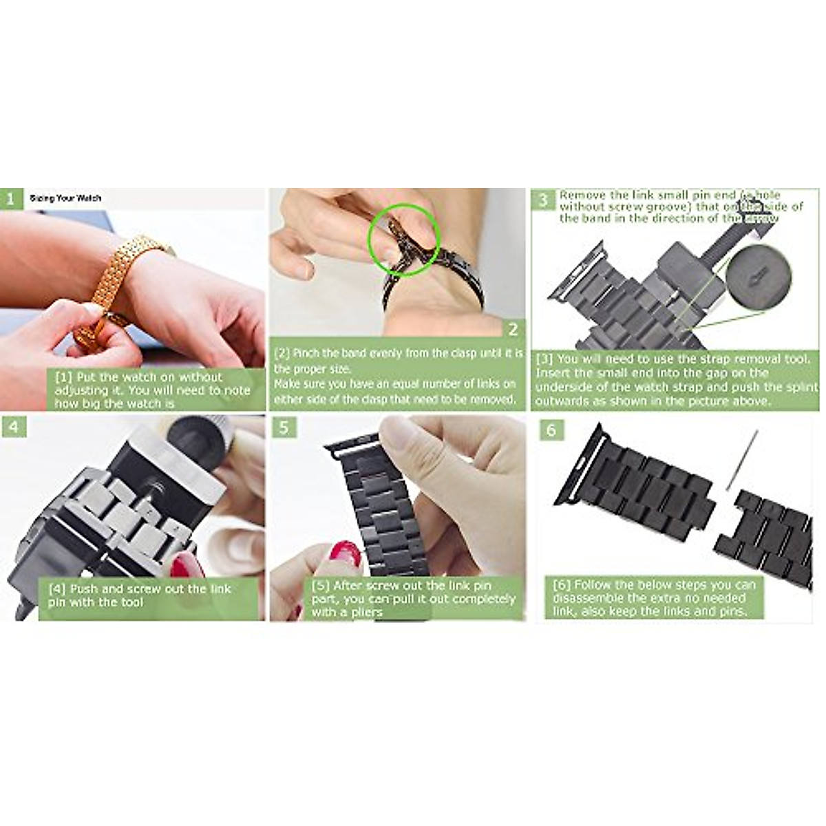 FitTurn Compatible with Amazfit Bip 5 Watch Band 22mm, Stainless Steel Metal Bands Straps Wristbands with Adjustment tool for Amazfit Bip 5 GPS Smart Watch Men Women (Gold)