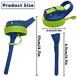 Amgkonp 12oz Replacement Lid with Straw for Kid Tumbler,1 PACK Leak-Proof and Spill-Proof Straw Lids,for Mocaru,ZONEGRACE,BPA Free,2.67IN (1 PACK, Green)