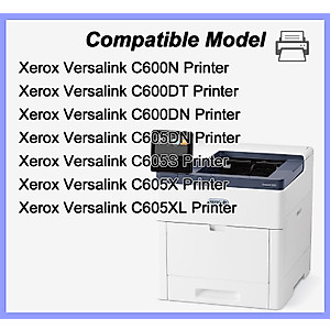 YOUTOP C600 C605 Imaging Unit Replacement for XEROX Versalink C600 C605 Drum Cartridge Compatible for Versalink C600N C600DT C600DN C605DN C605S C605X C605XL Printer(4 Pack)