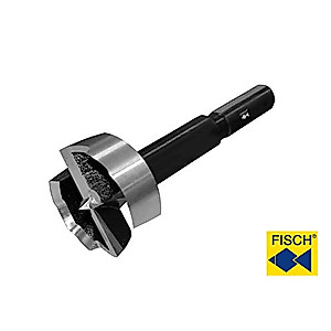 Fisch FSA-350323 Black Shark Forstner Drill Bit 2" Diameter, Forged Steel, Made in Austria