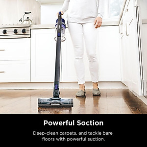 Shark Rocket Lightweight Cordless Stick Vacuum (IX141), 7.5 lbs, Blue Iris (Renewed)