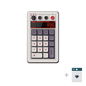 8Bitdo 18 Keys Retro Mechanical Numpad, Supports PC Numpad & Standard Calculator Mode, Hot-swappable, PC Calculator Shortcut Button, Bluetooth/2.4G/Wired Numpad for Windows and Android - N Edition