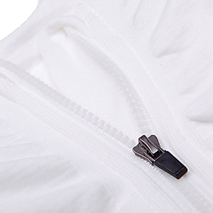 ohlyah Women's Zipper Front Closure Sports Bra Racerback Yoga Bras 3 Pack XL