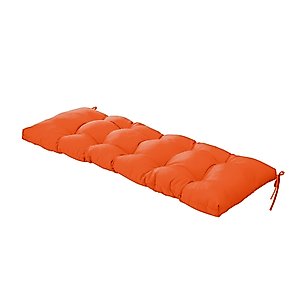QILLOWAY Indoor/Outdoor Bench Cushion,51-Inches (Orange)